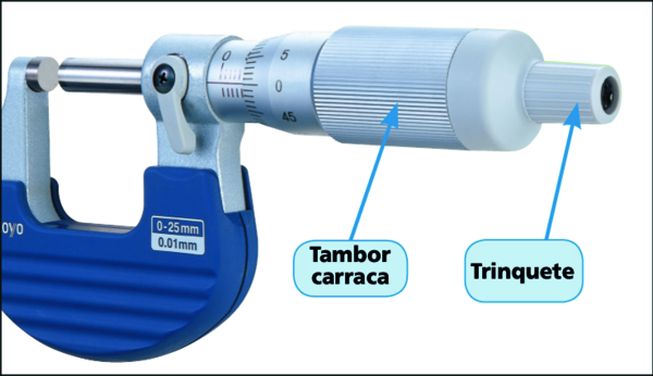 Micrómetro de Tambor con Trinquete SERIE 102 — Micrómetros Exteriores ...